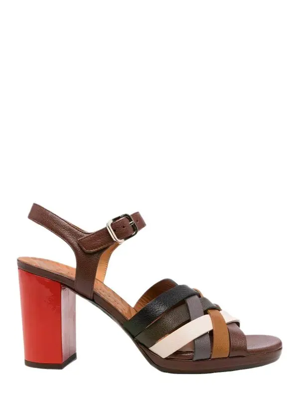 Chie Mihara Padoc Interwoven Leather Sandals - Brown