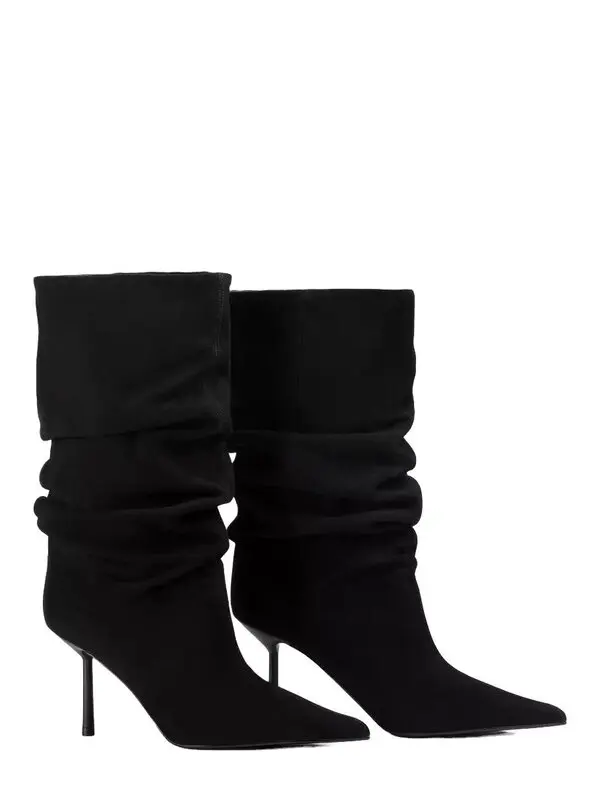 LE SILLA Bella Slouchy Ankle Boots - Black