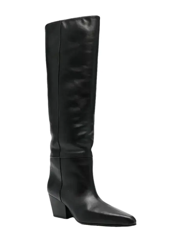 Paris Texas Jane Pointed-toe Knee-high Boots - Black