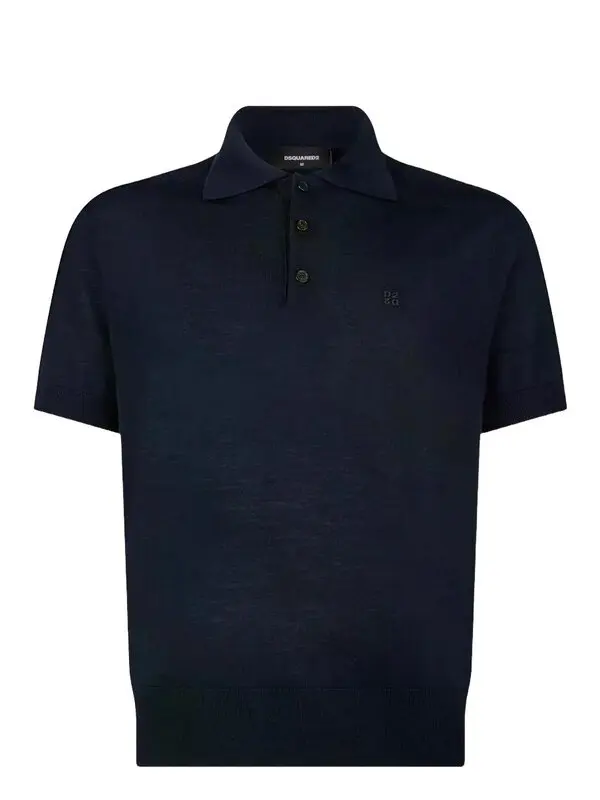 Dsquared2 Upside-down Polo - Blue
