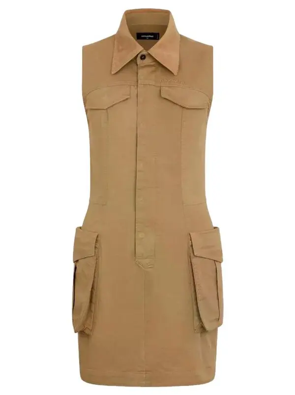 Dsquared2 Cargo Corset Dress - Neutrals