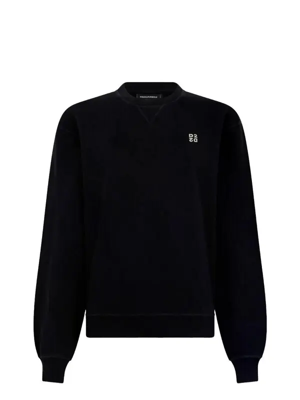 Dsquared2 Metal Cool Fit Crew Neck Sweatshirt - Black