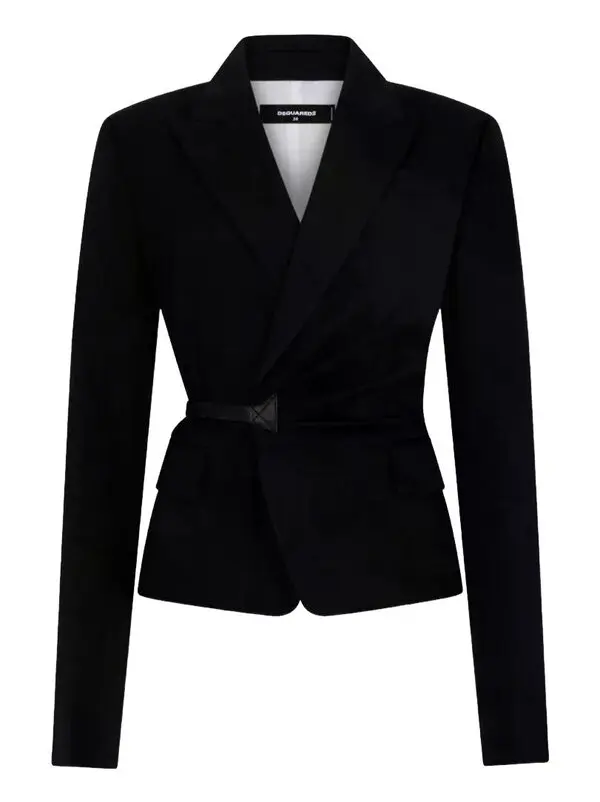 Dsquared2 Tailored Wool Blazer - Black