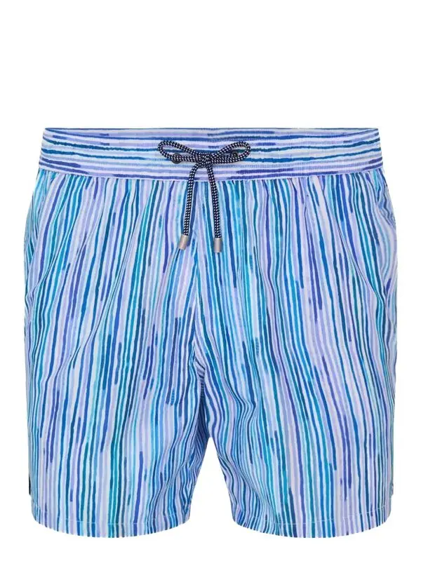 PATRICK ASSARAF Striped Swim Shorts - Blue
