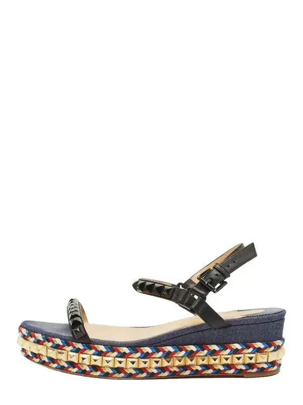 CHRISTIAN LOUBOUTIN Studded Platform Sandals - Black
