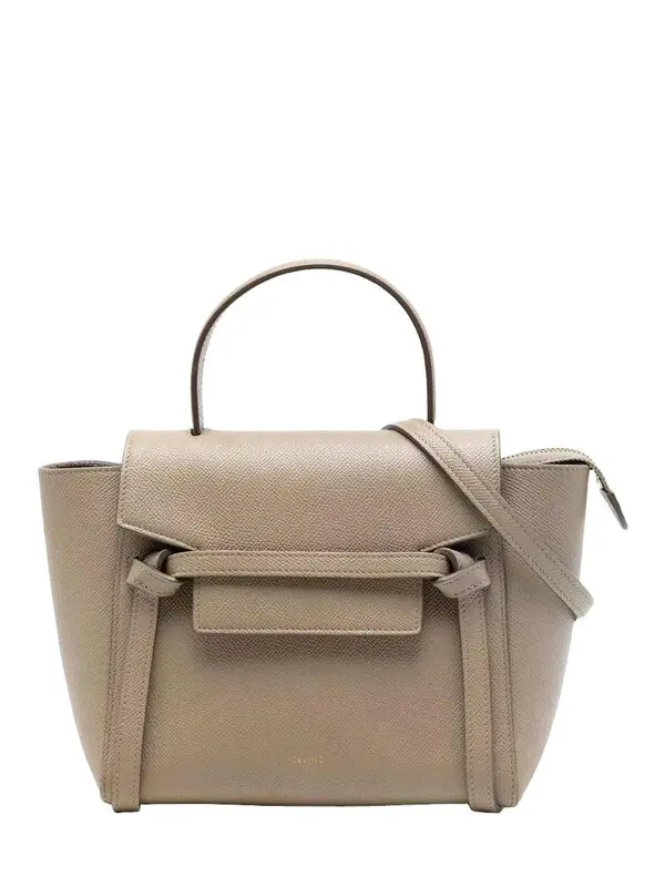 Celine Grained Calfskin Belt Bag Satchel - Brown