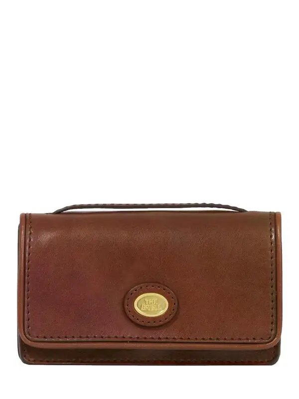 THE BRIDGE Logo Plaque Leather Mini Bag - Brown