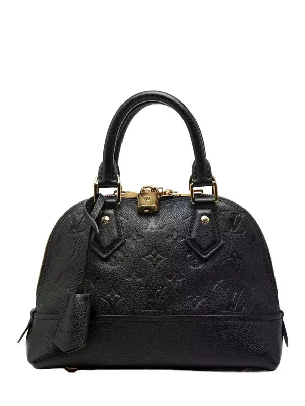 LOUIS VUITTON Monogram Empreinte Neo Alma Bb Satchel - Black