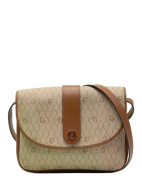 Dior Honeycomb Coated Canvas Crossbody Bag - Neutrals