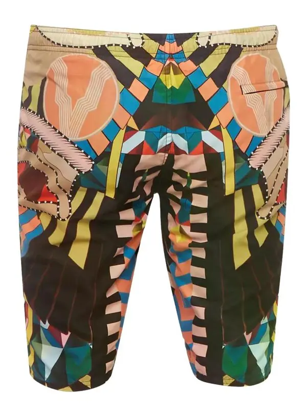 Givenchy Abstract Print Swim Shorts - Black