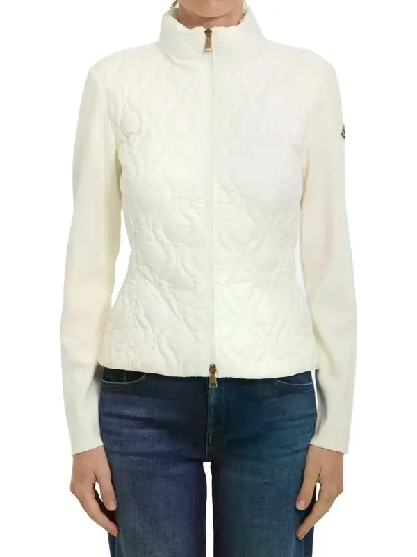 Moncler Padded Zip Cardigan - Neutrals