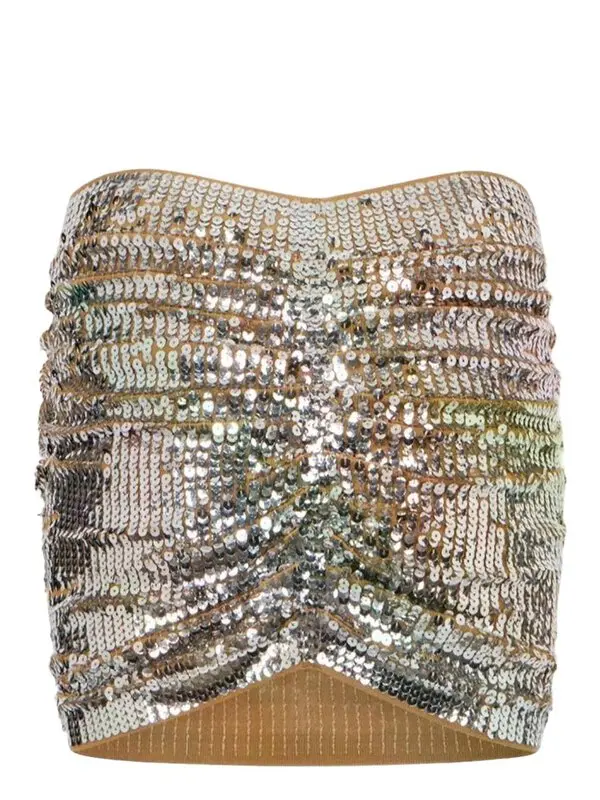 Dsquared2 Sequined Mini Skirt - Silver