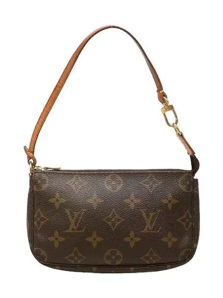 LOUIS VUITTON Monogram Mini Pochette Accessoires Handbag - Brown