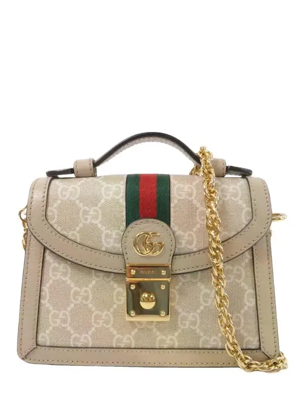 Gucci Ophidia Mini Shoulder Bag - Neutrals