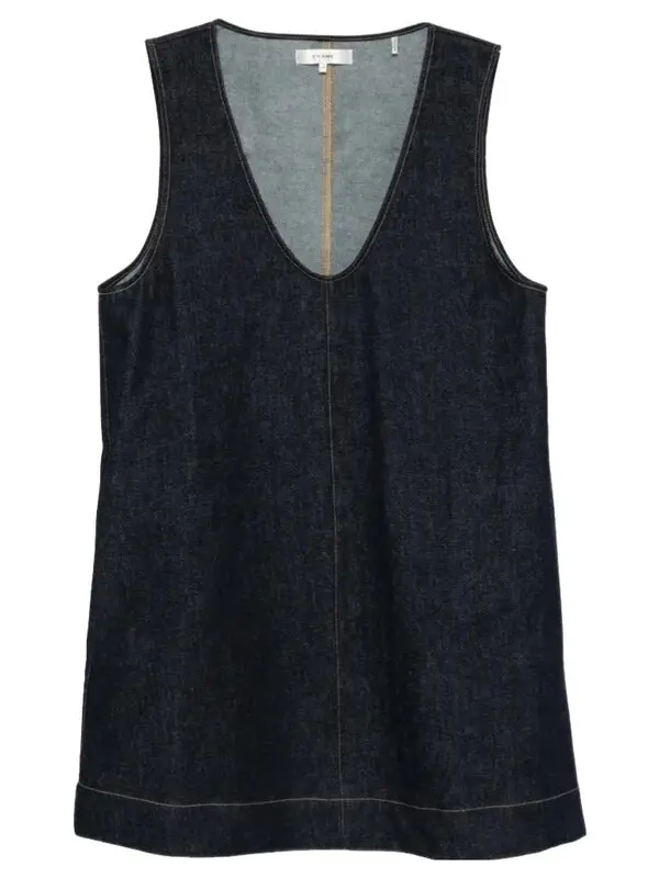 FRAME The Form Scoop-neck Mini Dress - Black