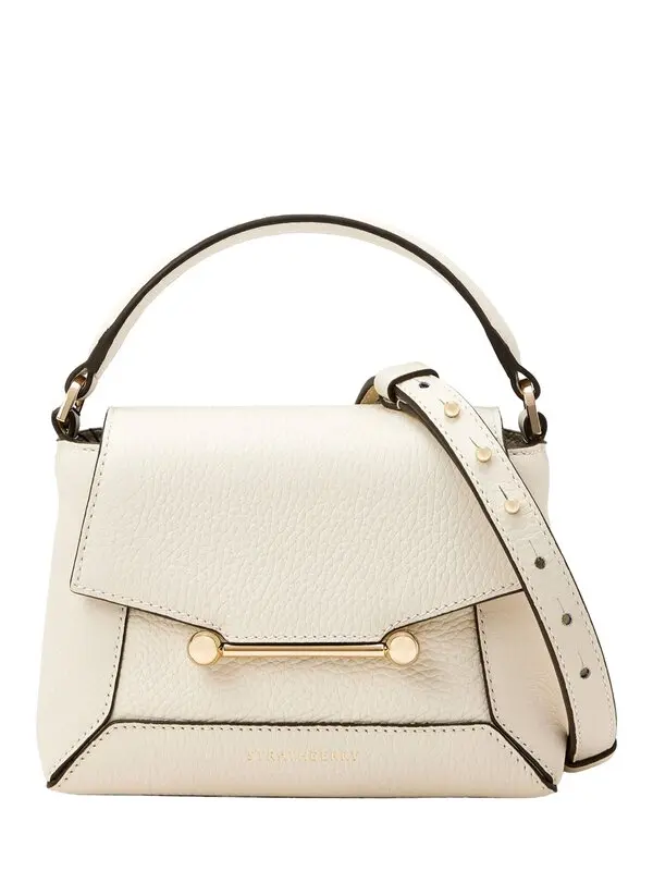 Strathberry Mosaic Flip Shoulder Bag - Vanilla