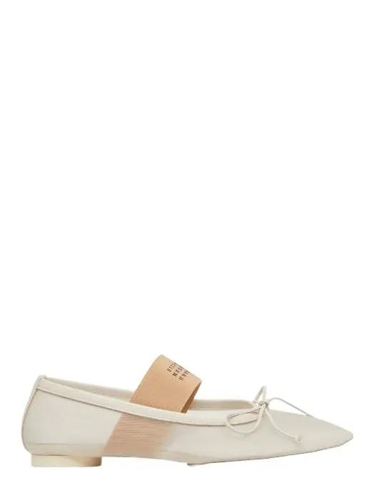 MAISON MARGIELA Bow Detail Ballet Flats - Nude