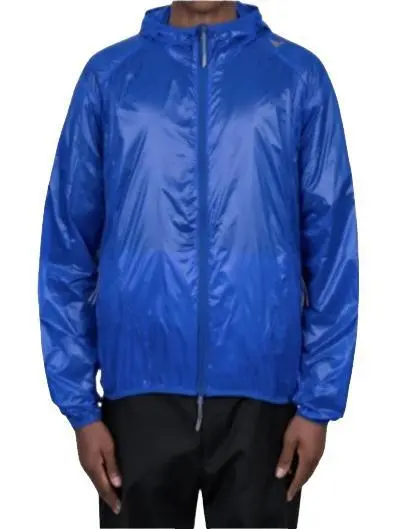 ROA Hooded Jacket With Micro Tear-resistant Pattern - Blue