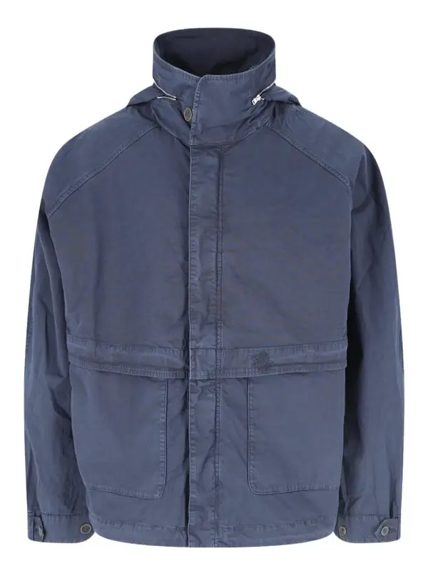 RANRA Zip Pocket Hooded Jacket - Blue