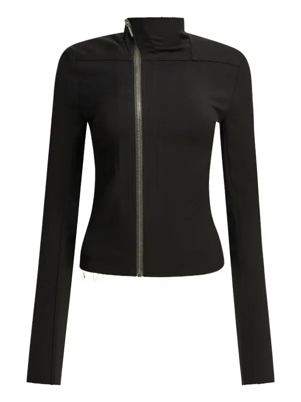 Rick Owens Asymmetrical Zip-up Sweatshirt - Black