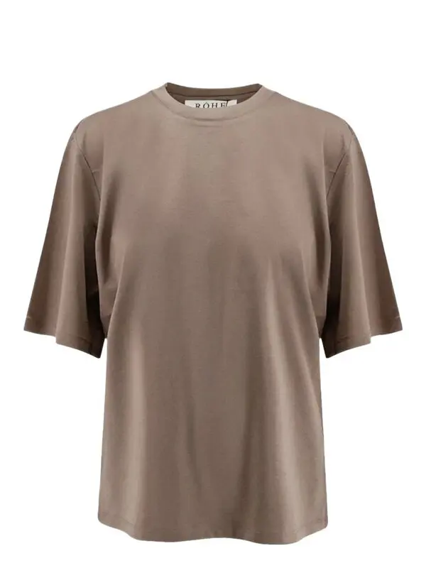 RÓHE Boxy Crew Neck T-shirt - No