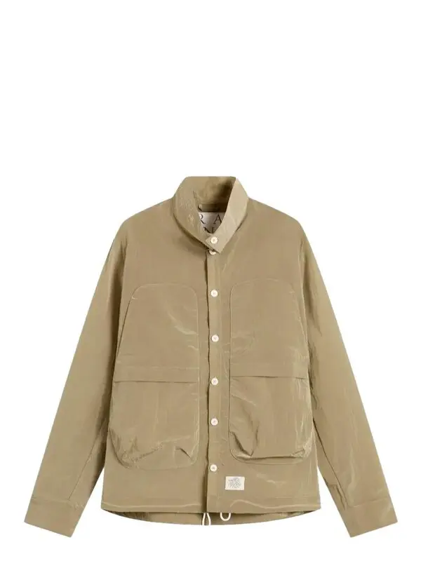 RANRA Pleated Nylon Taffeta Pocket Jacket - Nude