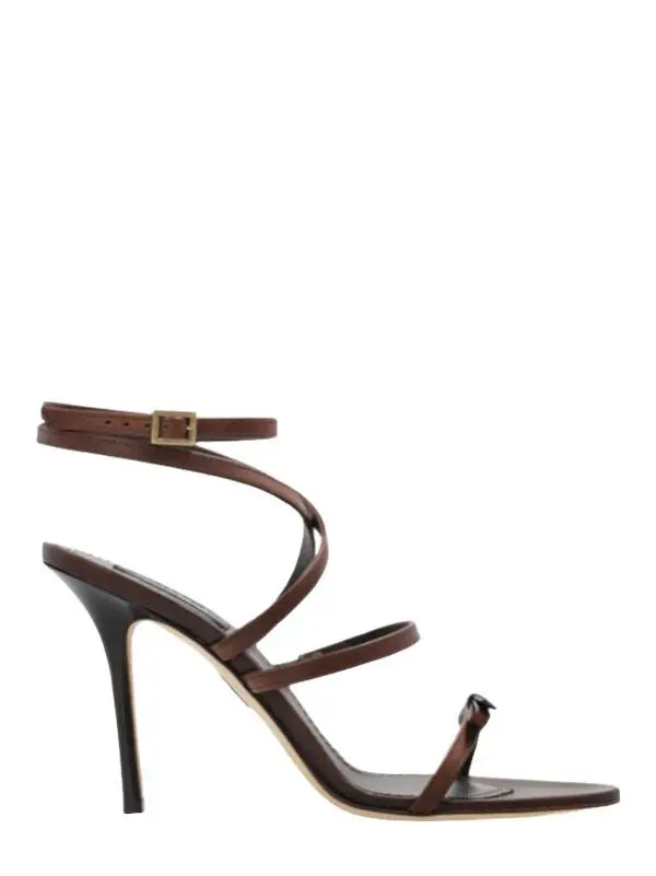Dsquared2 Strappy Leather Heeled Sandals - Black
