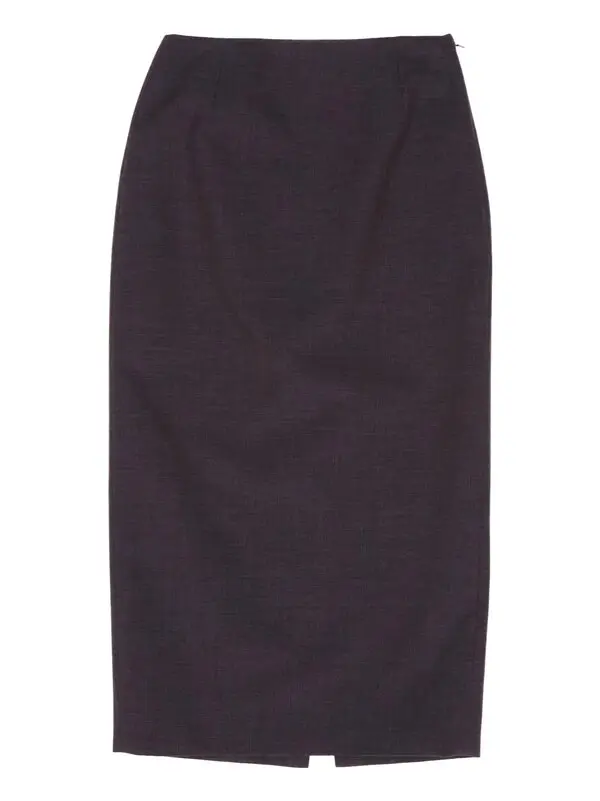 MUGLER High Waist Pencil Skirt - Black