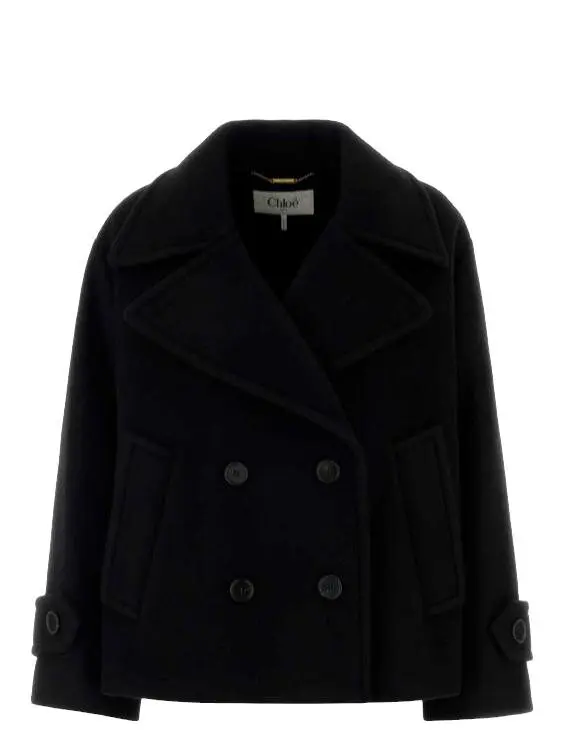 Chloé Long-sleeved Coat - Black