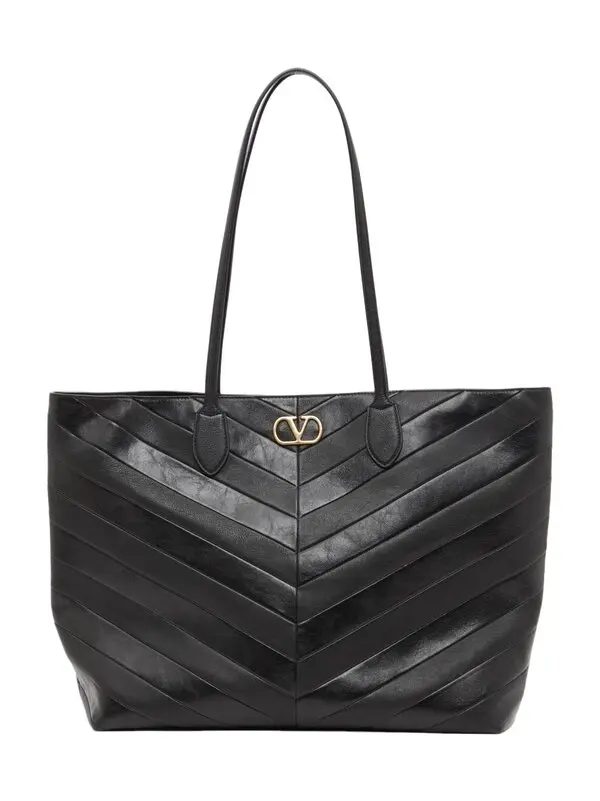 Valentino Garavani Logo Shoulder Bag - Black