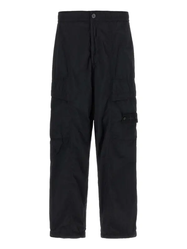 Stone Island Badge Ghost Cargo Pants - Black