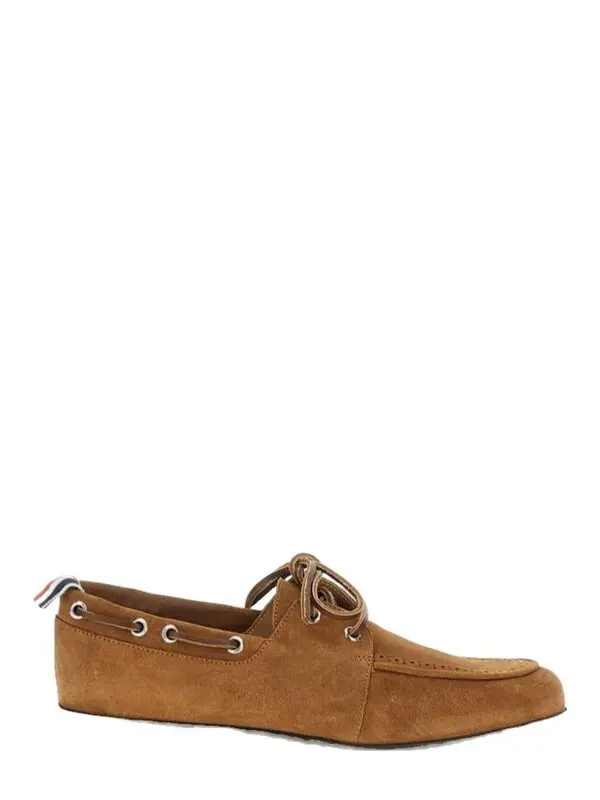 Thom Browne Lace-up Boat Shoes - Brown