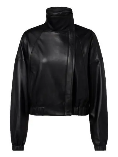 Vince Leather Jacket - Black