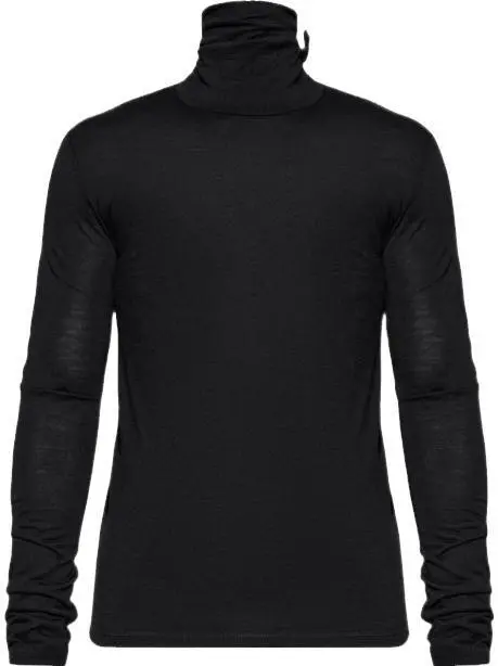 JIL SANDER Slim Turtleneck Knit Top - Black