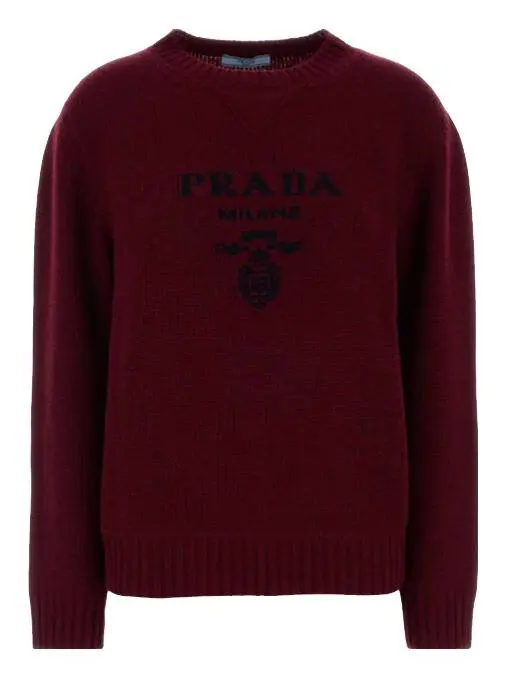 Prada Cashmere And Wool Sweater - Amaranth