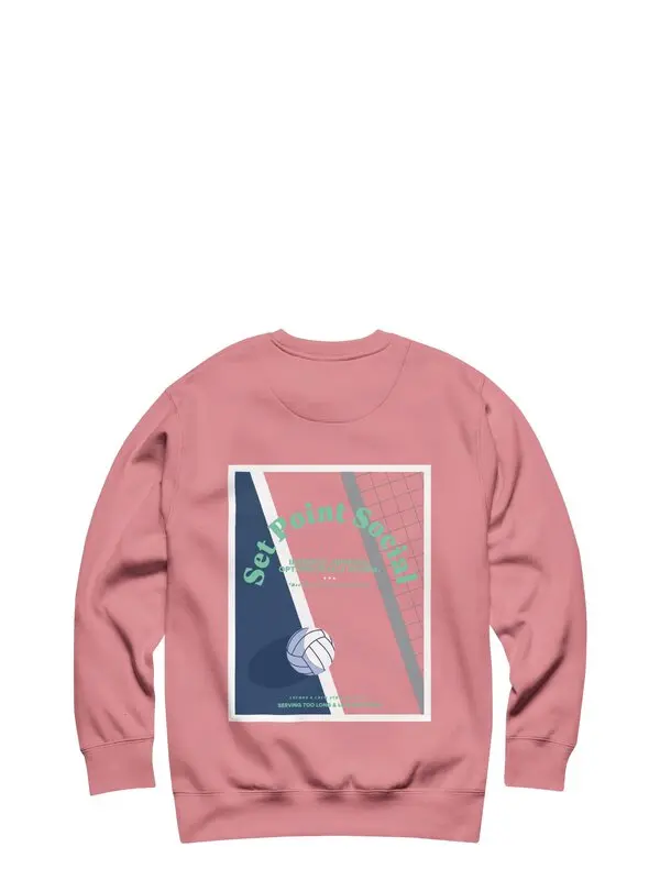 ANCHOR & CREW Athletics Dept. Organic Cotton Sweatshirt - Pink