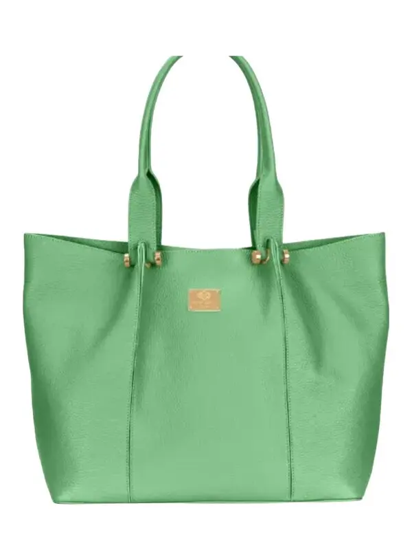 HENRY DANIEL ROMA Sofia Leather Shopper Bag - Green