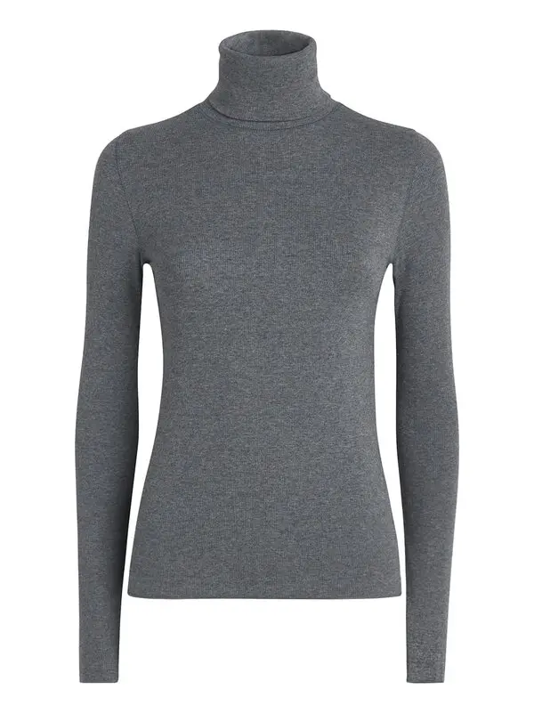 Polo Ralph Lauren Slim Fit Rollneck Sweater - Grey