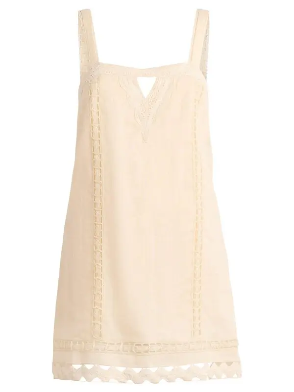 Simkhai Linen-hemp Jasmine Mini Dress - Beige