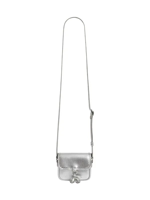 Bonpoint Scalloped Crossbody Shoulder Bag - Silver