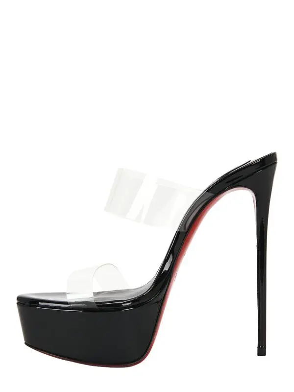 CHRISTIAN LOUBOUTIN Just Nothing Alta 150 Platform Sandal - Black