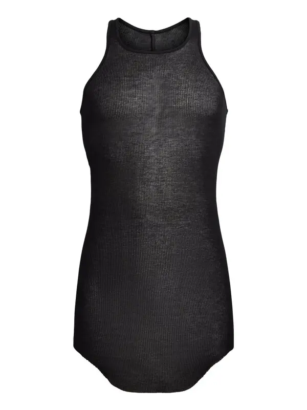 Rick Owens Basic Ribbed Tank Top - Black