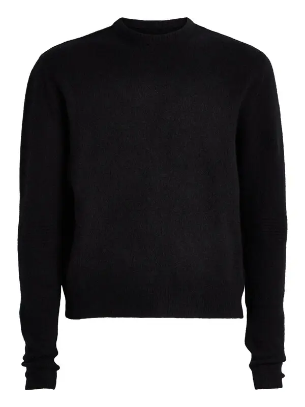 Rick Owens Cashmere Blend Crewneck Sweater - Beige