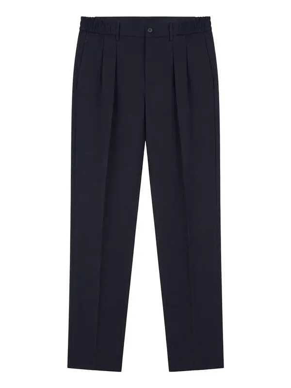 Tagliatore Wool Tailored Trousers - Blue