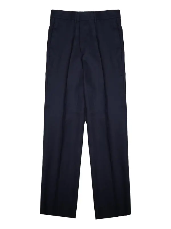 Tagliatore Tailored Linen Trousers - Blue