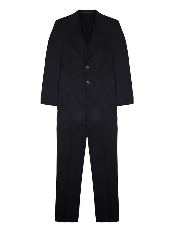COLAMARINO Abito In Misto Lana Con Giacca Monopetto - Black