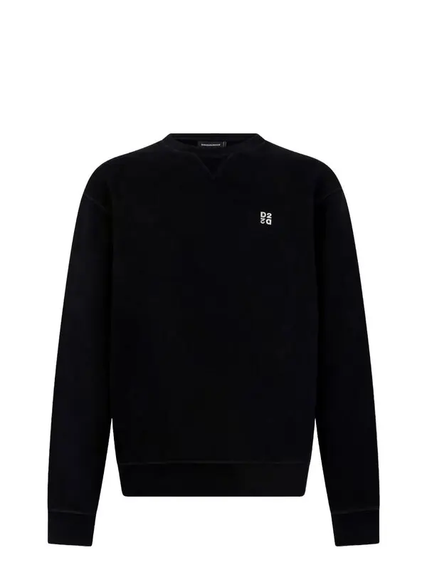 Dsquared2 Metal Upside Down Cool-fit Crewneck Sweatshirt - Black