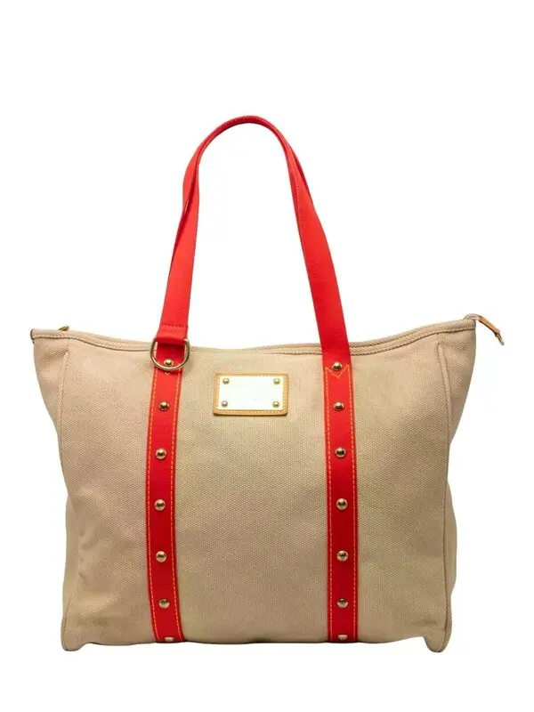 LOUIS VUITTON Antigua Cabas Gm Tote Bag - Neutrals
