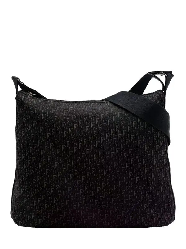 Dior 2004 Diorissimo Trotter Canvas Crossbody Bag - Black