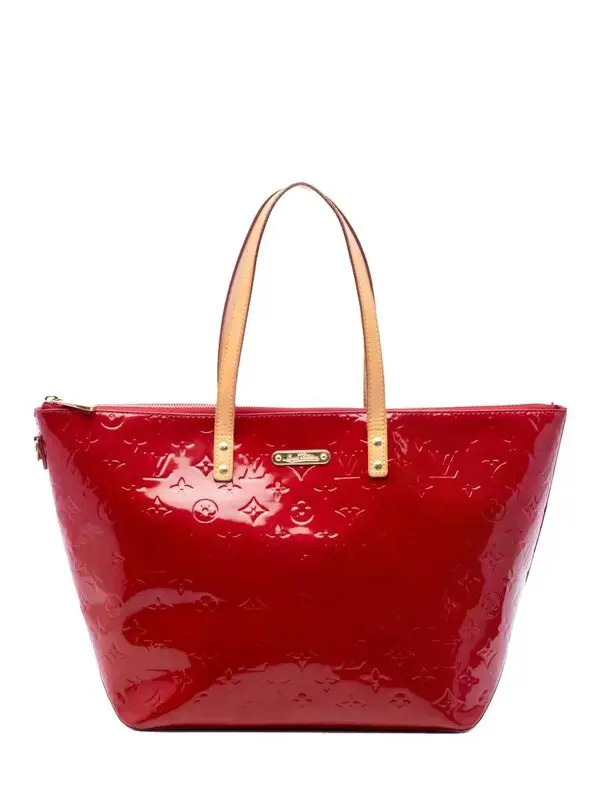 LOUIS VUITTON Monogram Vernis Bellevue Gm Tote Bag - Red